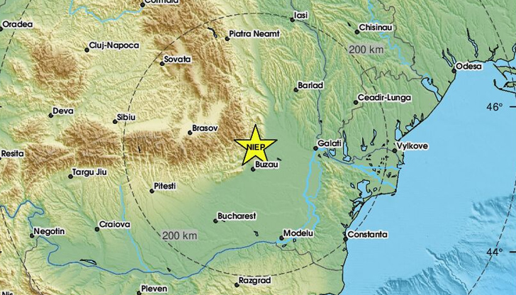 Земетресение разлюля Вранча този следобед - DUNAVMOST.com